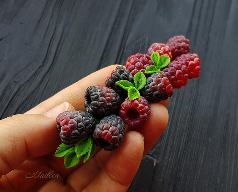 Raspberry hairpin, my creation | Scrolller