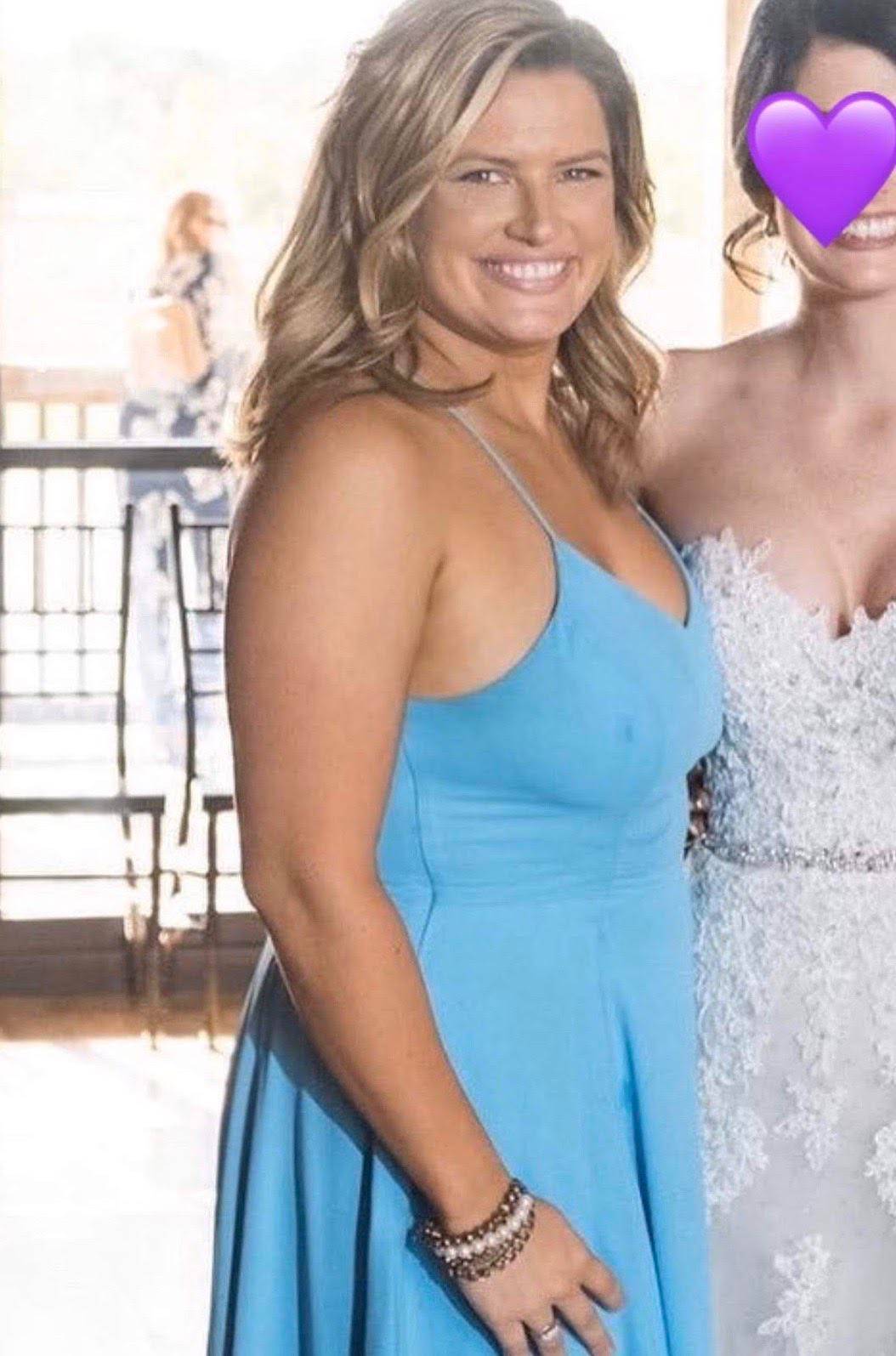My milf cousin showing off her braless floppy big tits in public at her friend’s wedding | Scrolller