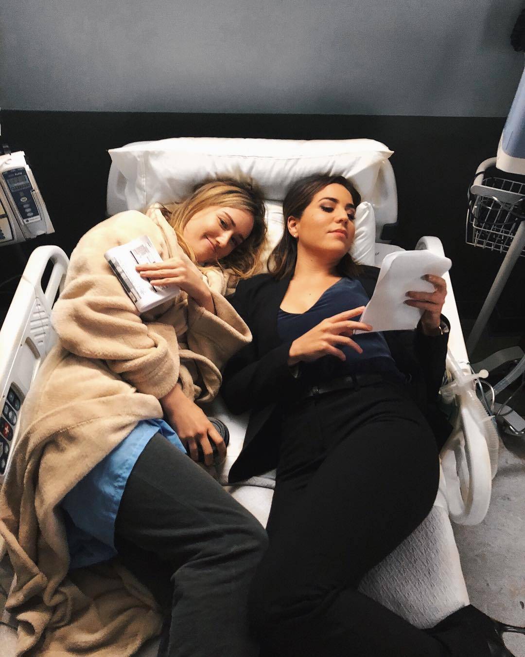 On set of Blindspot with Ashley Johnson | Scrolller