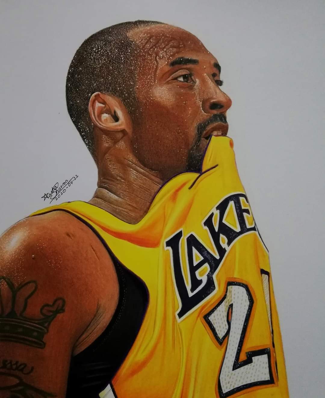 Realistic sketch of Kobe Bryant | Scrolller
