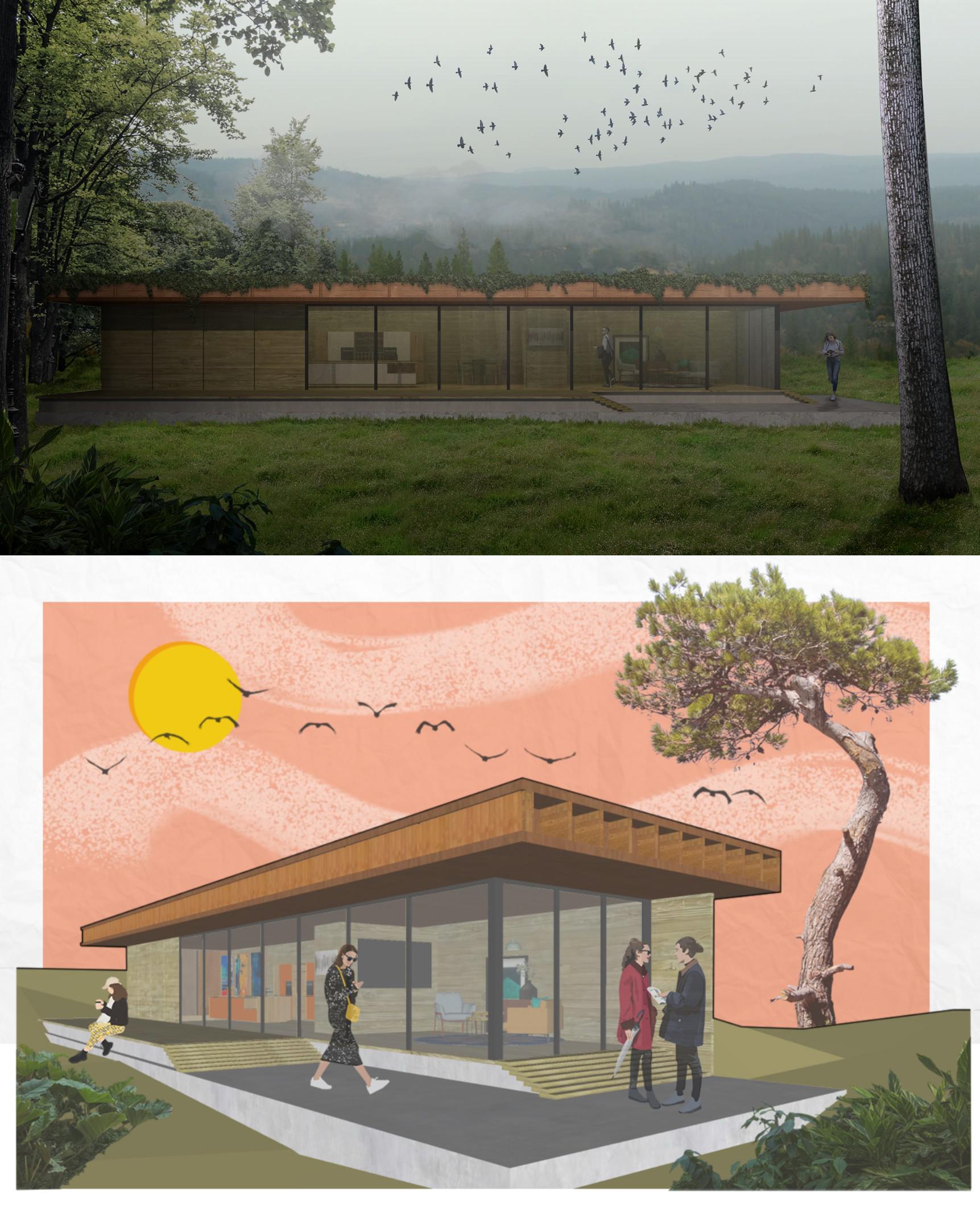 Really enjoying experimenting with these two styles for Architectural Visualisation | Scrolller