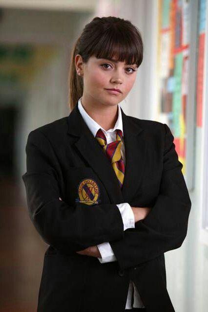 Still wanna pin Jenna Coleman up against that wall behind her rip her underwear off and try to ...