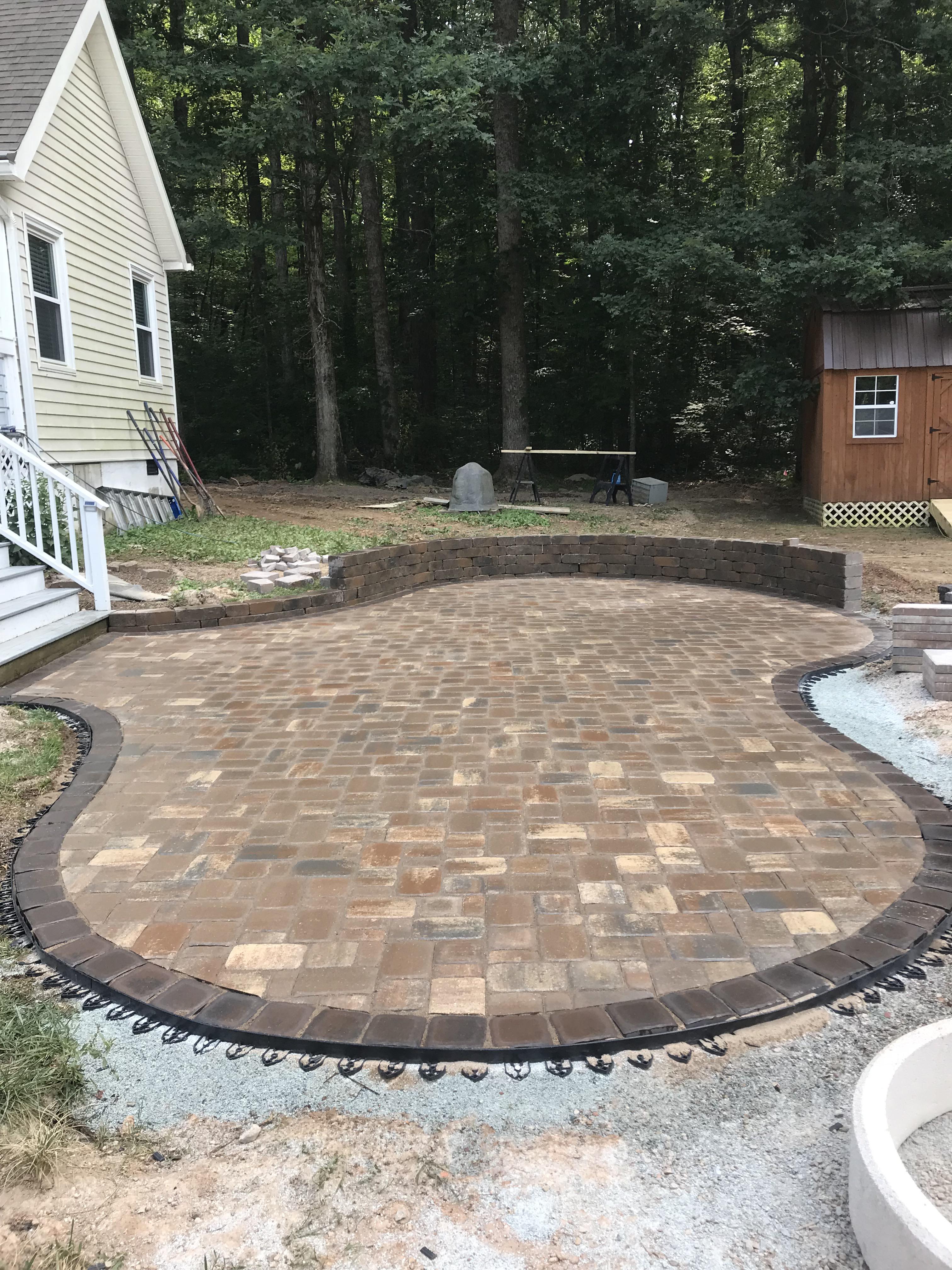 Recently completed patio. | Scrolller