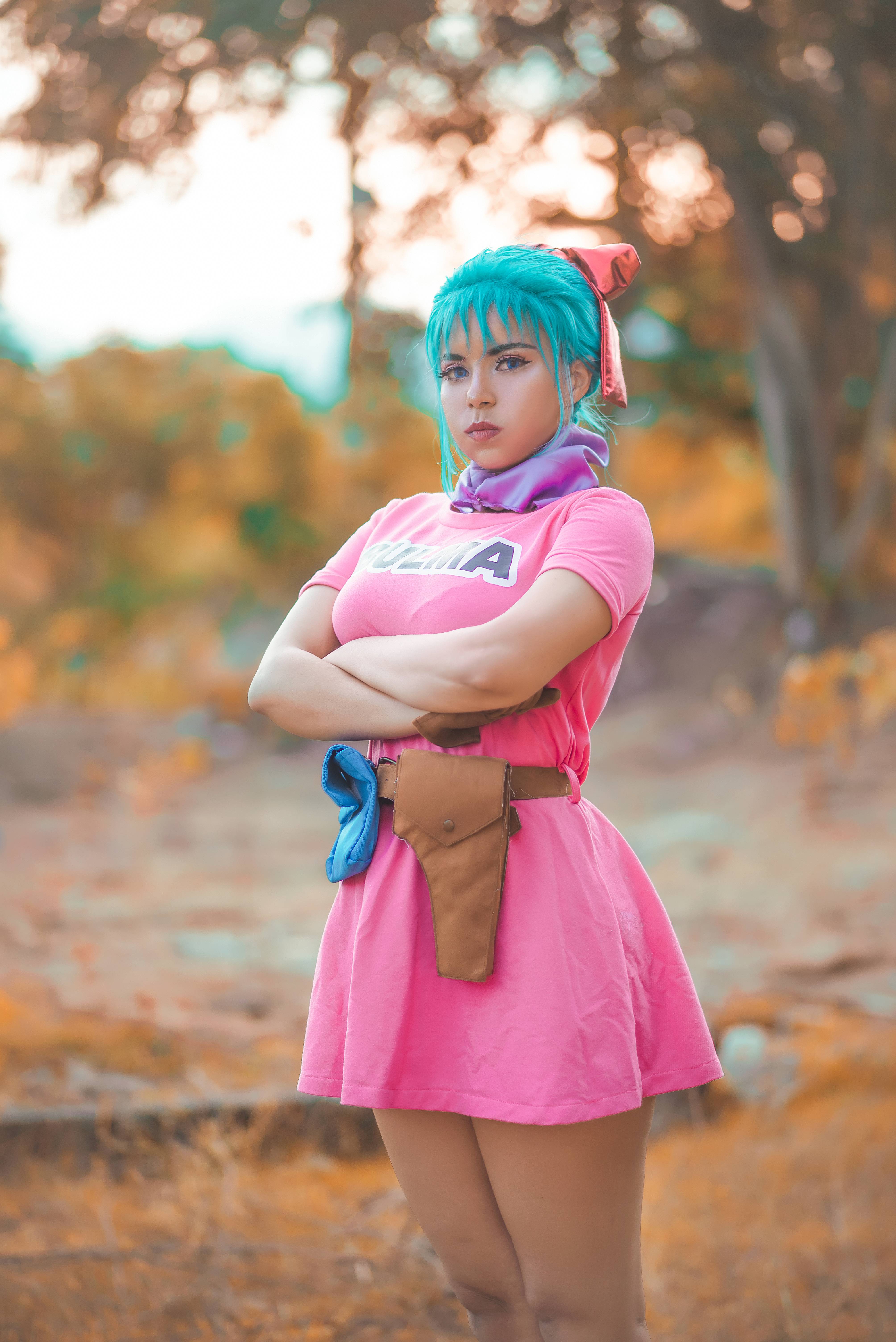 Recently took a photoshoot as Bulma from Dragon Ball. Photo by Gabrielle Eccard | Scrolller
