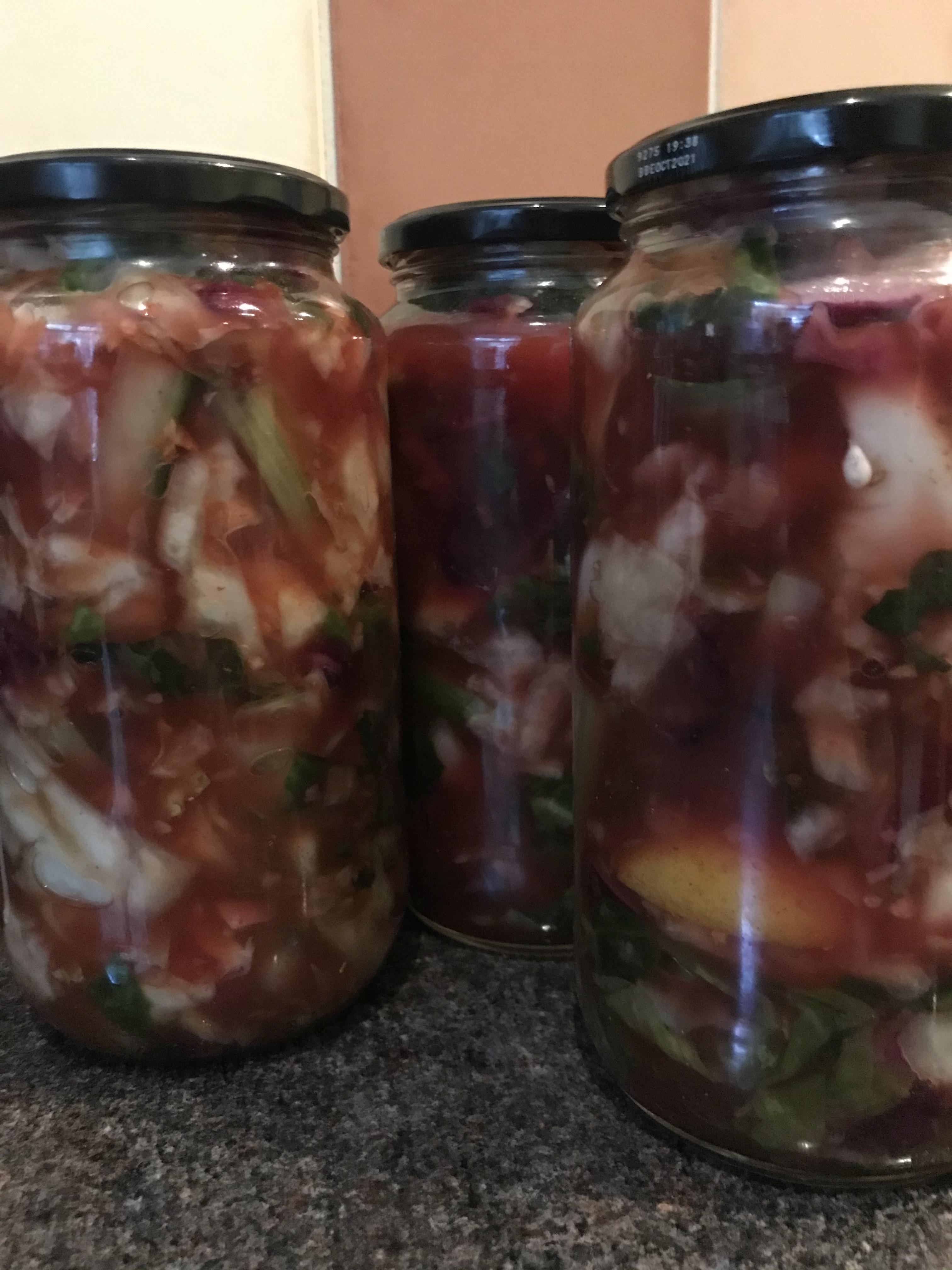 Red cabbage kimchi - really happy with the colour and it’s only been going 24 hours! | Scrolller