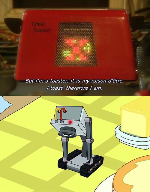 Red Dwarf toaster v Rick and Morty butter robot | Scrolller