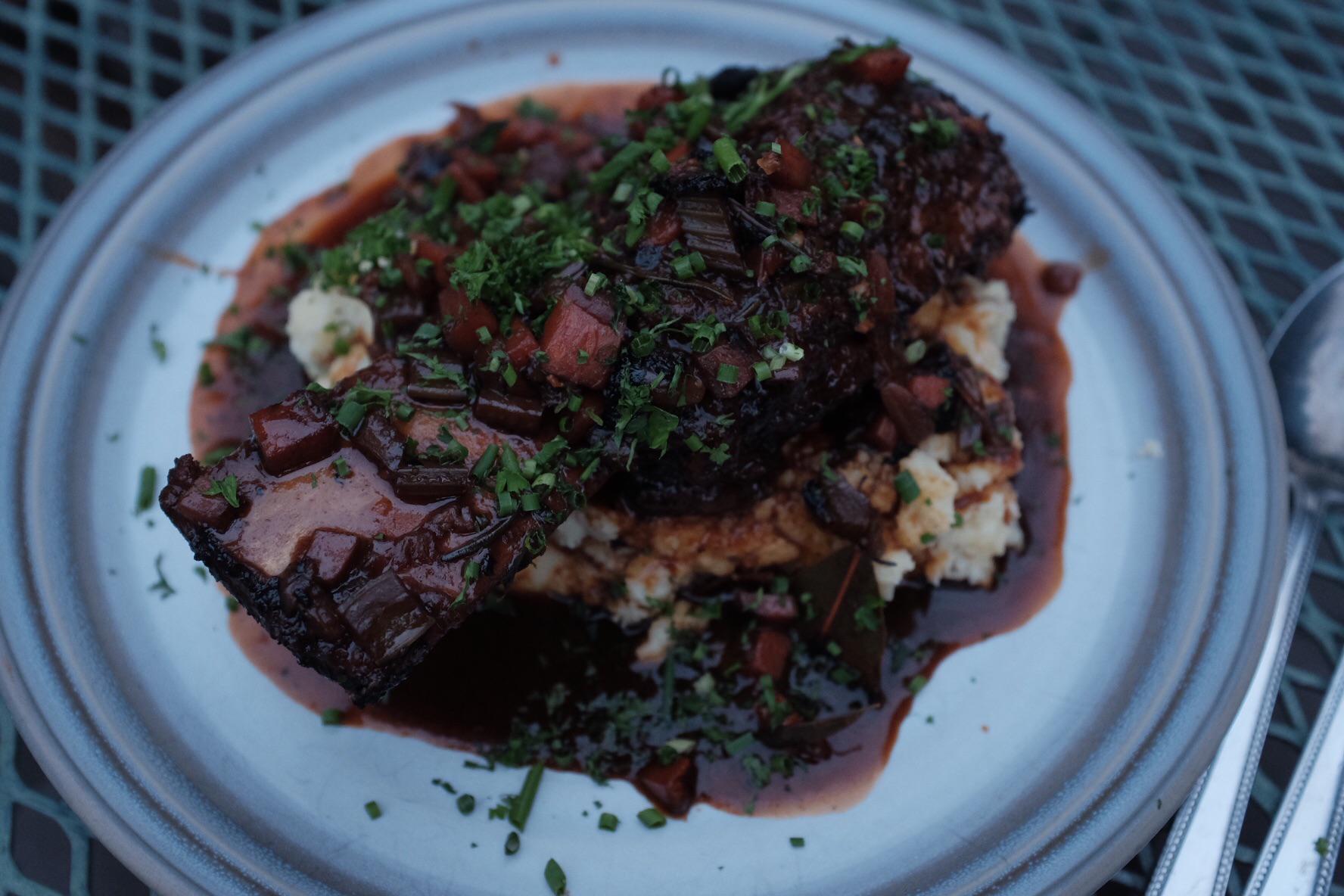 Red Wine Braised Beef Short Ribs with Mashed Potatoes | Scrolller
