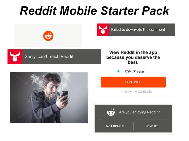 Reddit Mobile Starter Pack | Scrolller