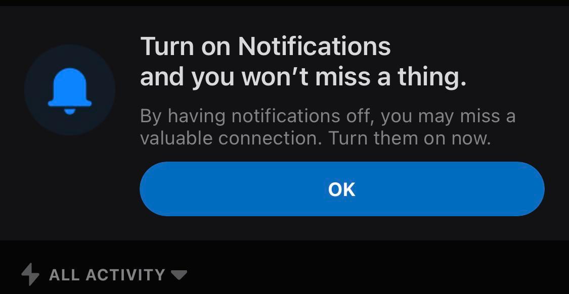 Reddit notification about turning on notifications | Scrolller