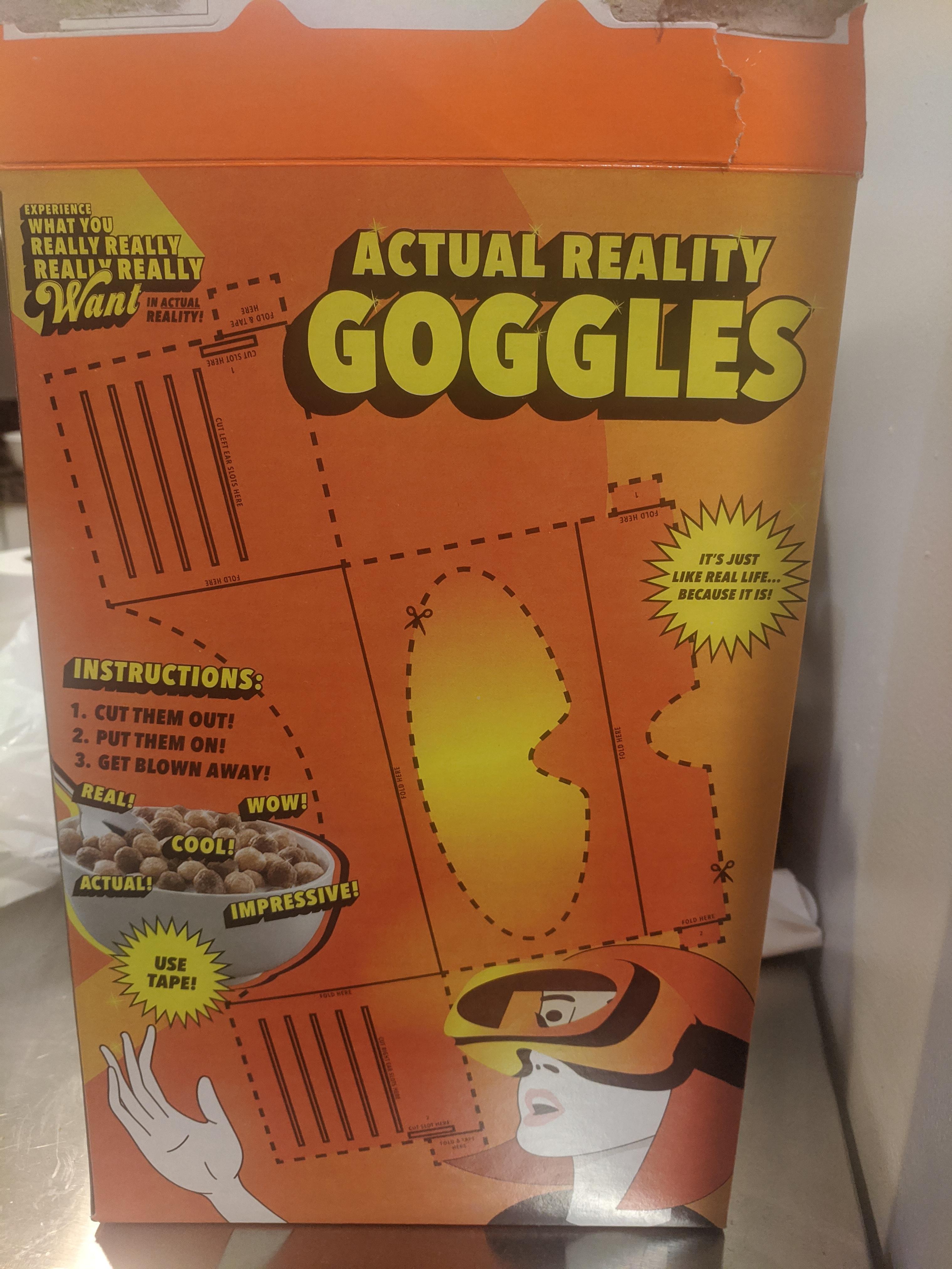 Reese's peanut butter cereal box disappointing kids at an early age. At least they keeping it 💯 ...