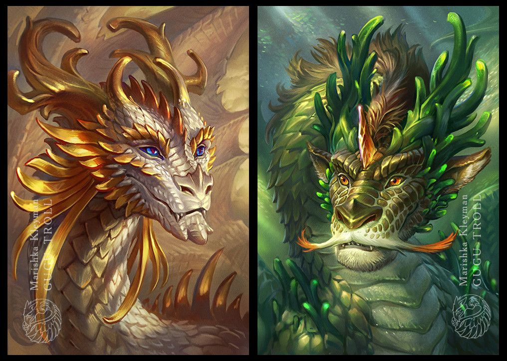 Regal Dragons by Marishka Kleyman | Scrolller