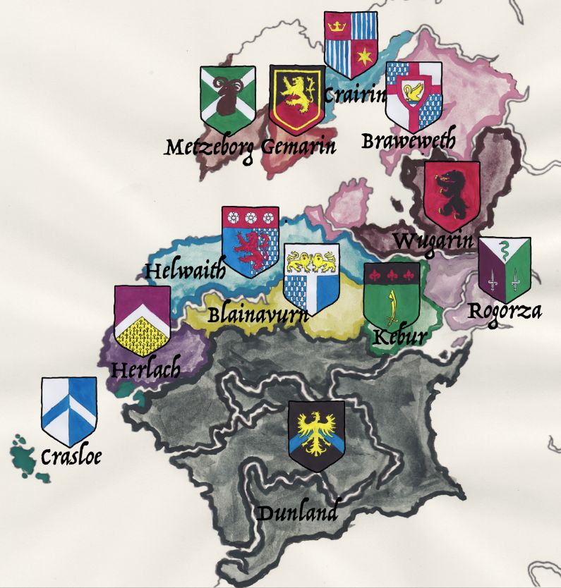 [Region map] Map of the Twelve Kingdoms area in my world | Scrolller