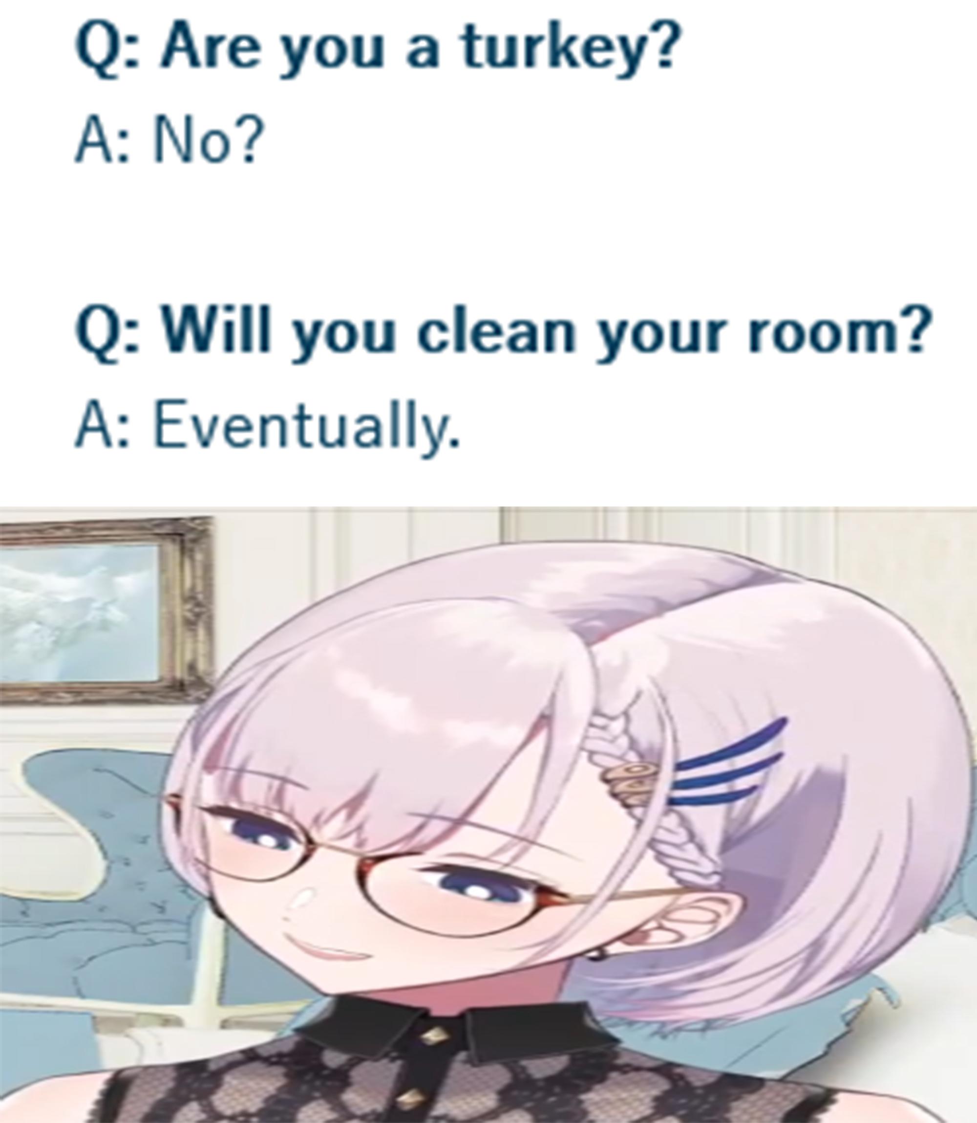 Reine having existential crisis whether she was a turkey or not | Scrolller