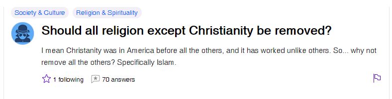 Religious freedom? What's that? | Scrolller