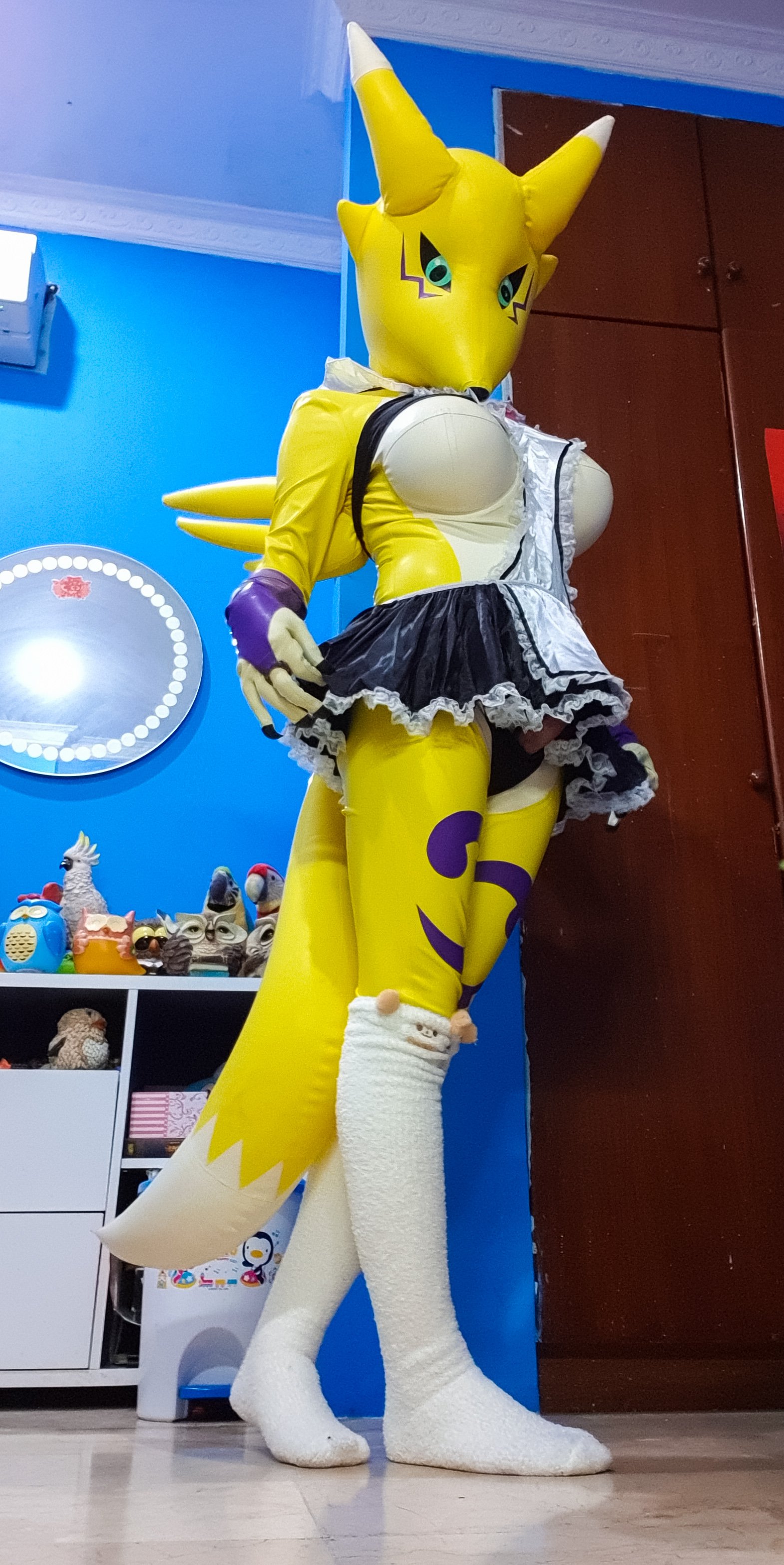 Rena the Renamon Maid(nCaD_Latex) | Scrolller