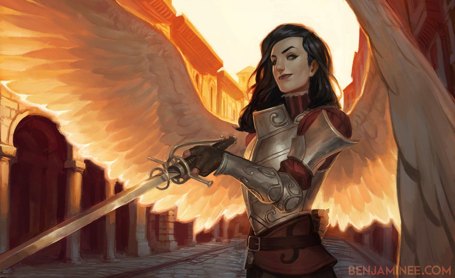 Renaissance Duelist Angel by Benjamin Ee | Scrolller