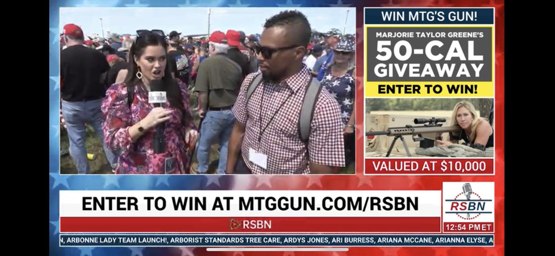 Rep. Marjorie Taylor Greene .50 caliber gun give away. American politics at its finest | Scrolller