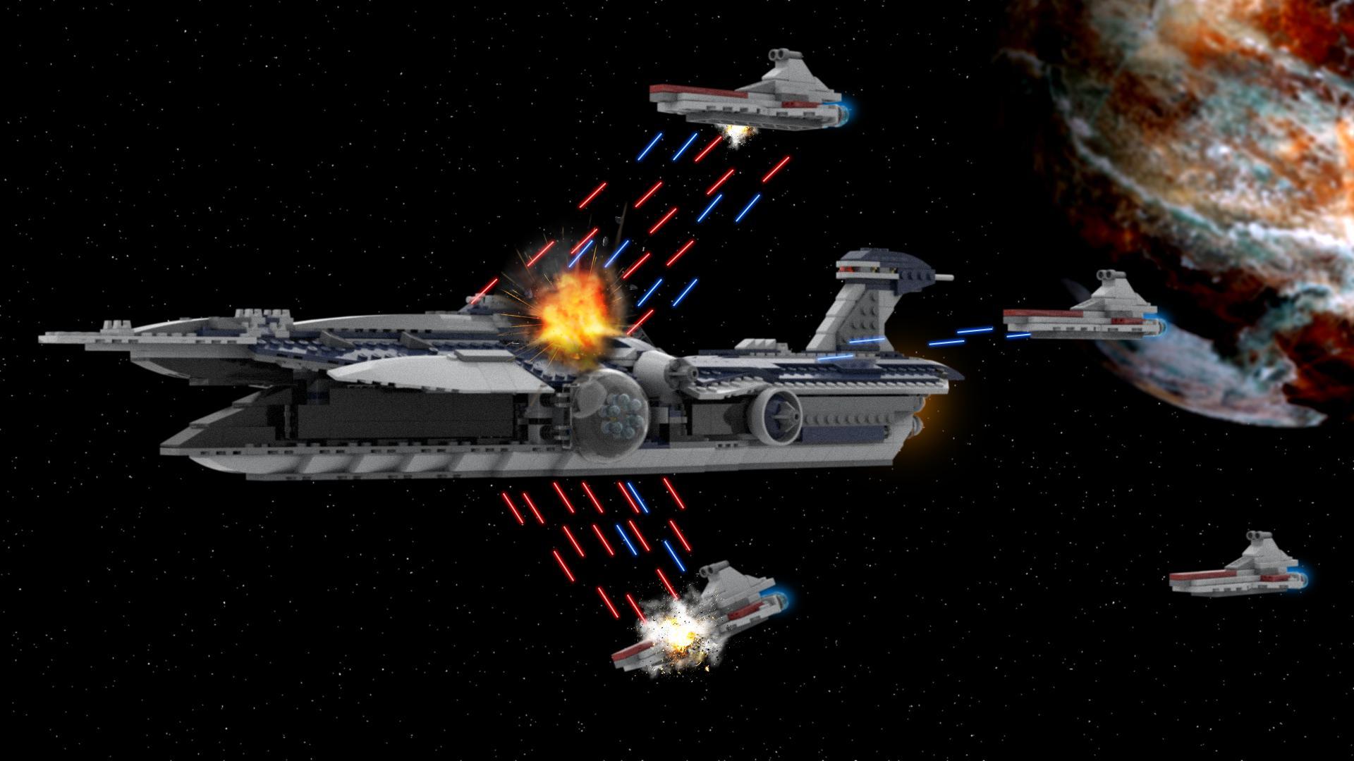 Republic Fleet attacks the Malevolence | Scrolller