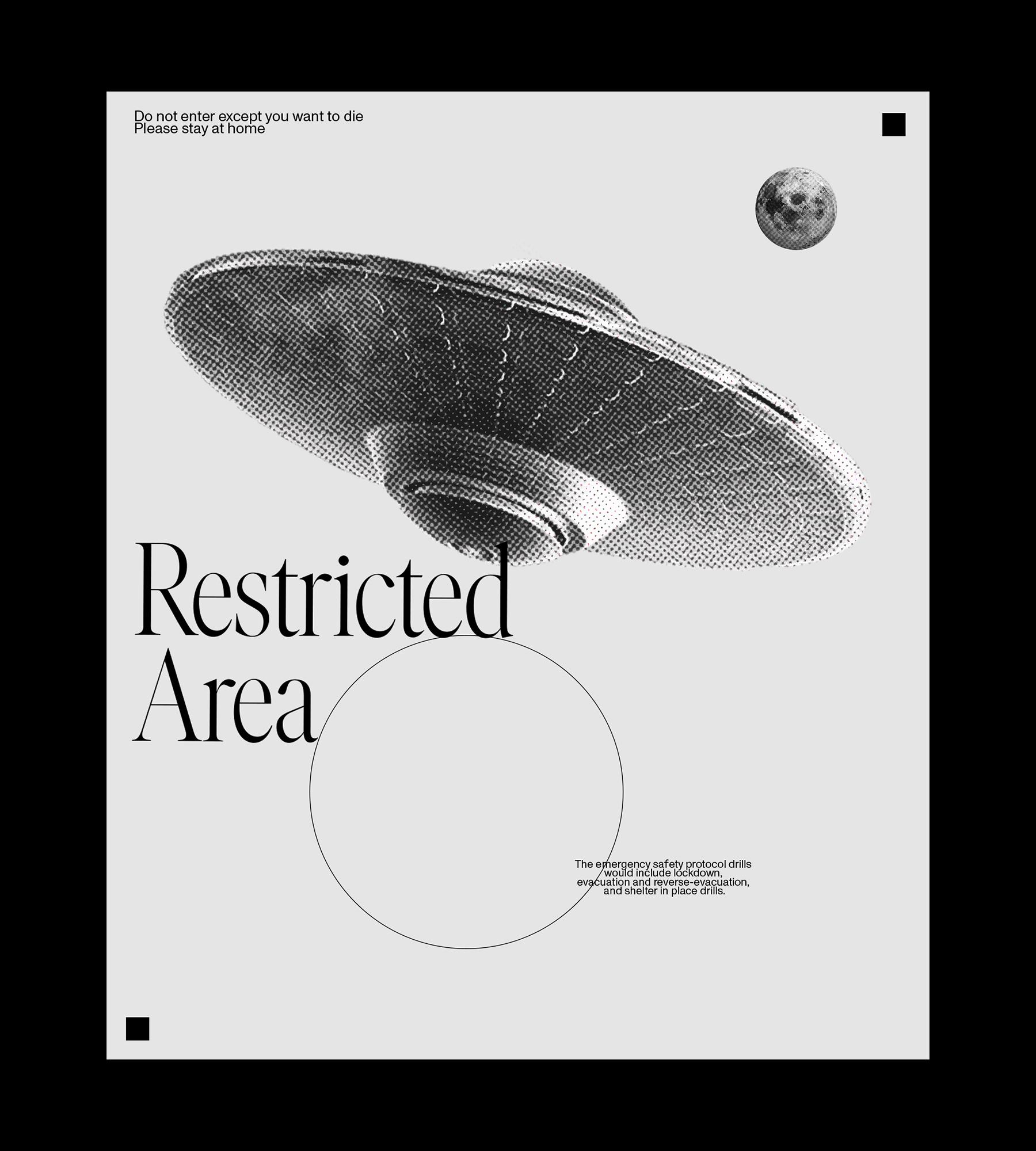 RESTRICTION AREA | poster design ( follow @__zard.exe on insta for more ) | Scrolller