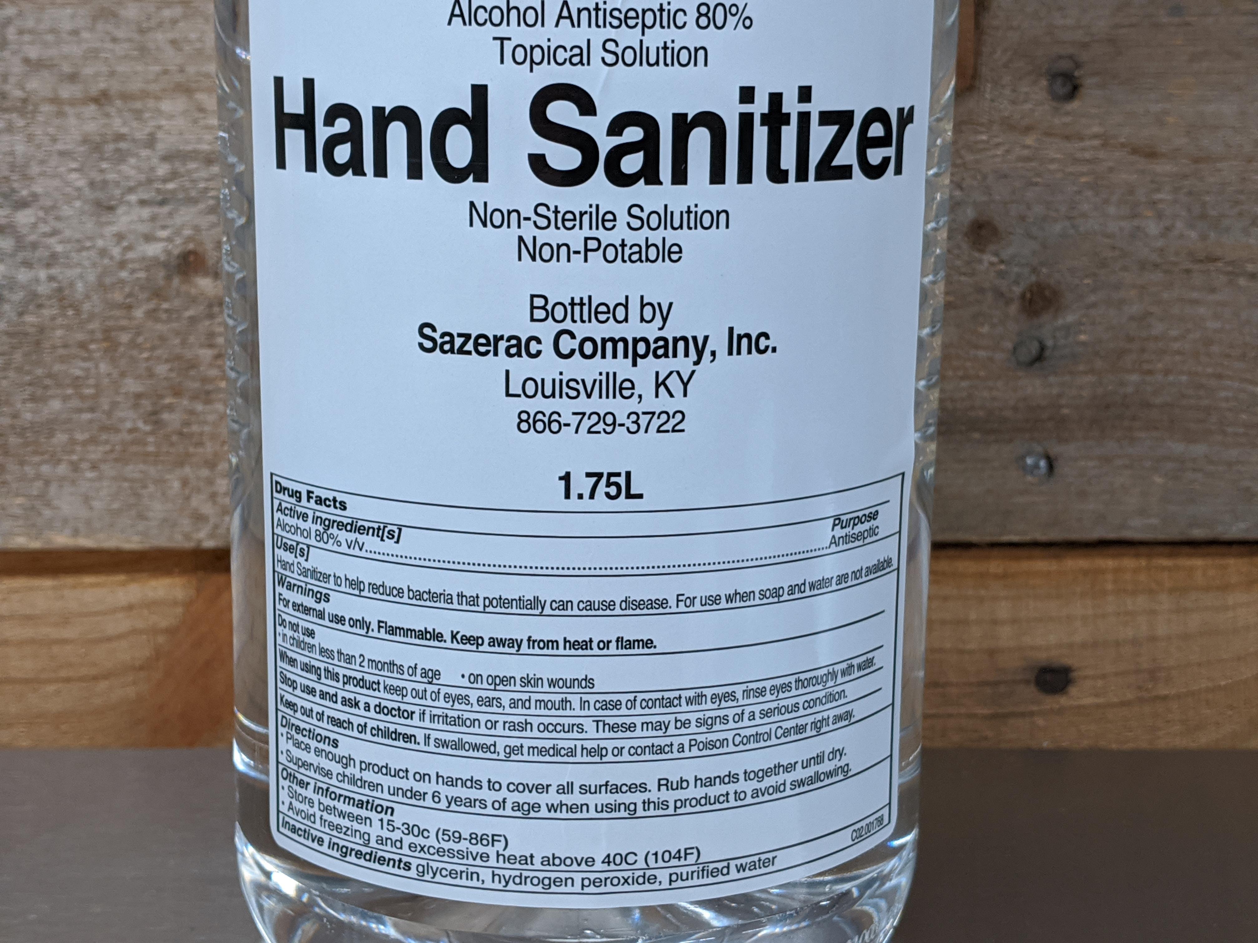 Review #2 - Sazerac/Buffalo Trace Hand Sanitizer | Scrolller