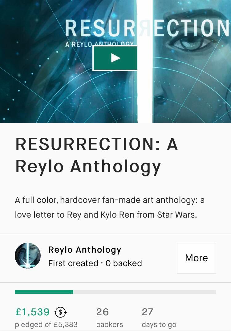 Reylo Anthology just launched RESURRECTION: A Reylo Anthology | Scrolller