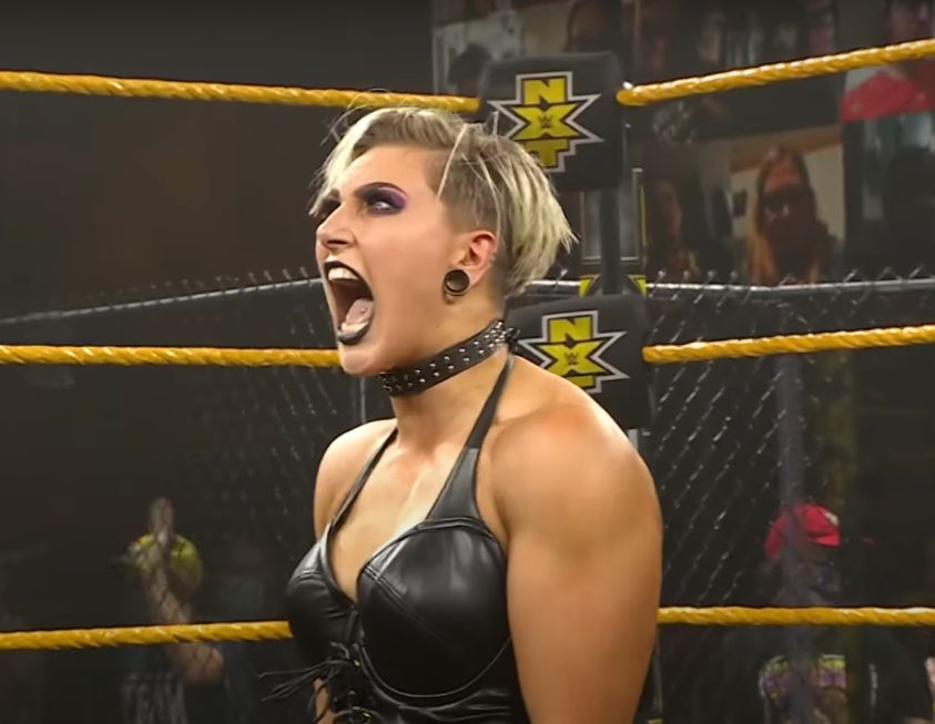 Rhea Ripley in Saiyan mode | Scrolller