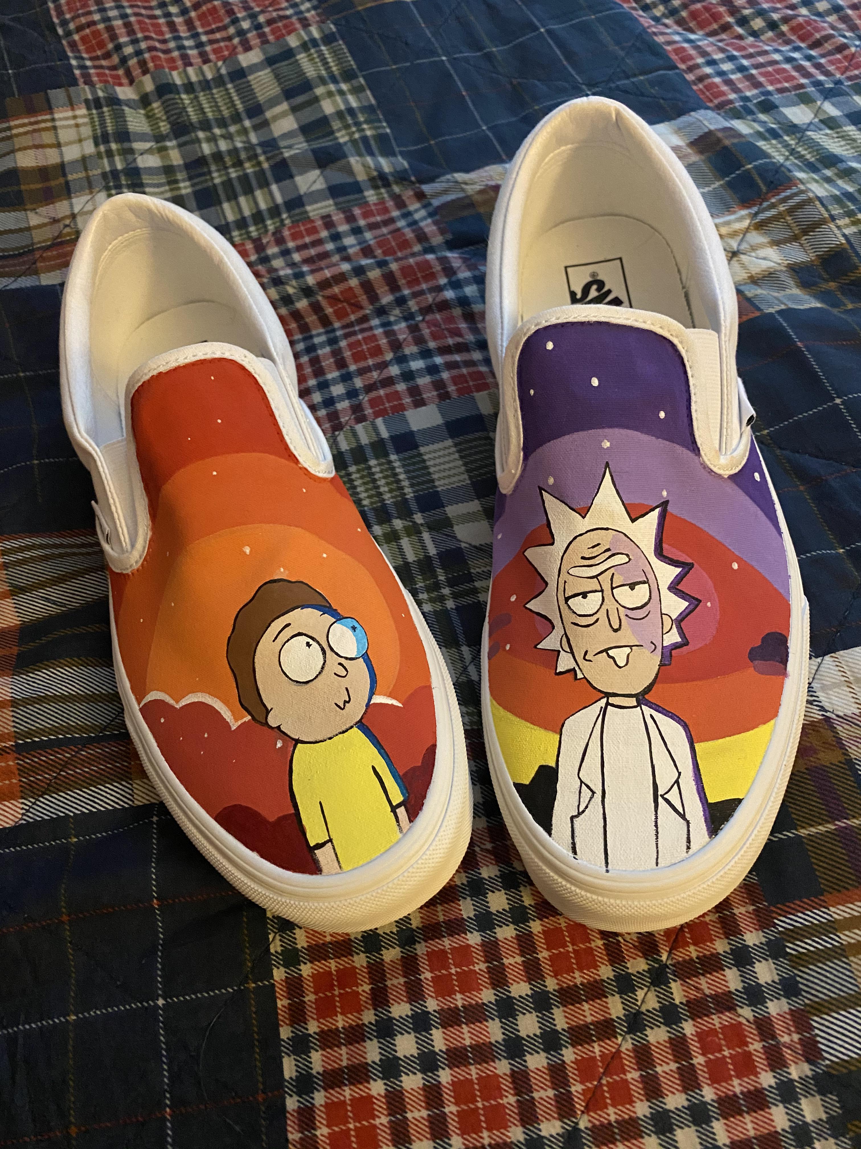 Rick and Morty Custom Vans | Scrolller