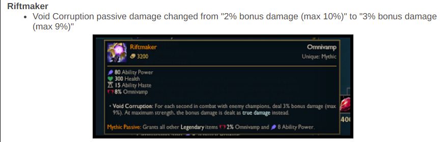 Riftmaker Changes on PBE | Scrolller