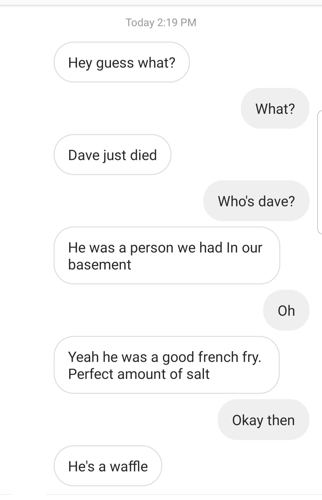 Rip dave | Scrolller