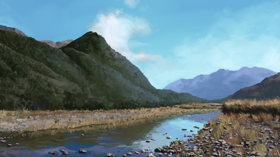 River landscape study by Alejandro García | Scrolller