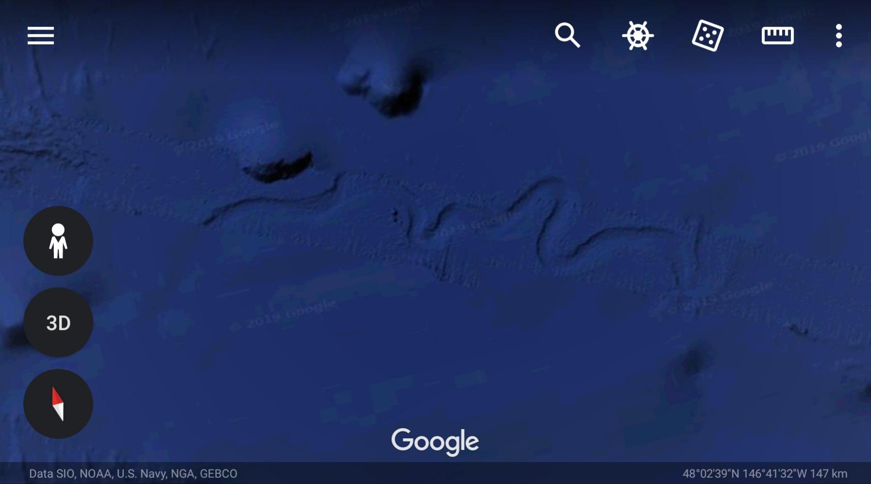 Riverbed under the ocean | Scrolller