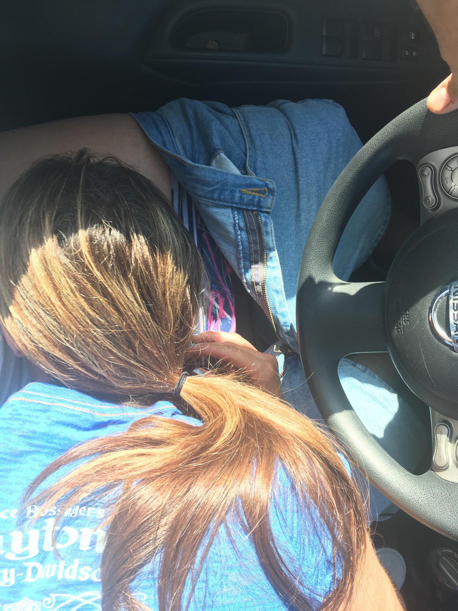 Road trip home! Talk about distracted driving. | Scrolller