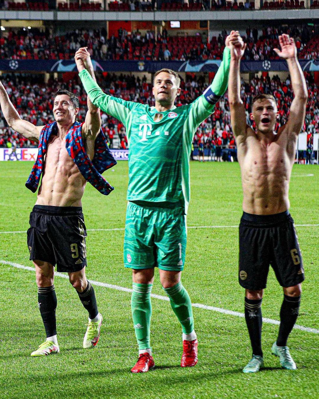 Robert Lewandowski, Manuel Neuer, and Joshua Kimmich - players from FC Bayern Munich | Scrolller