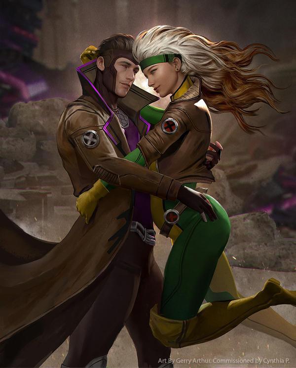 Rogue and Gambit by Gerry Arthur | Scrolller