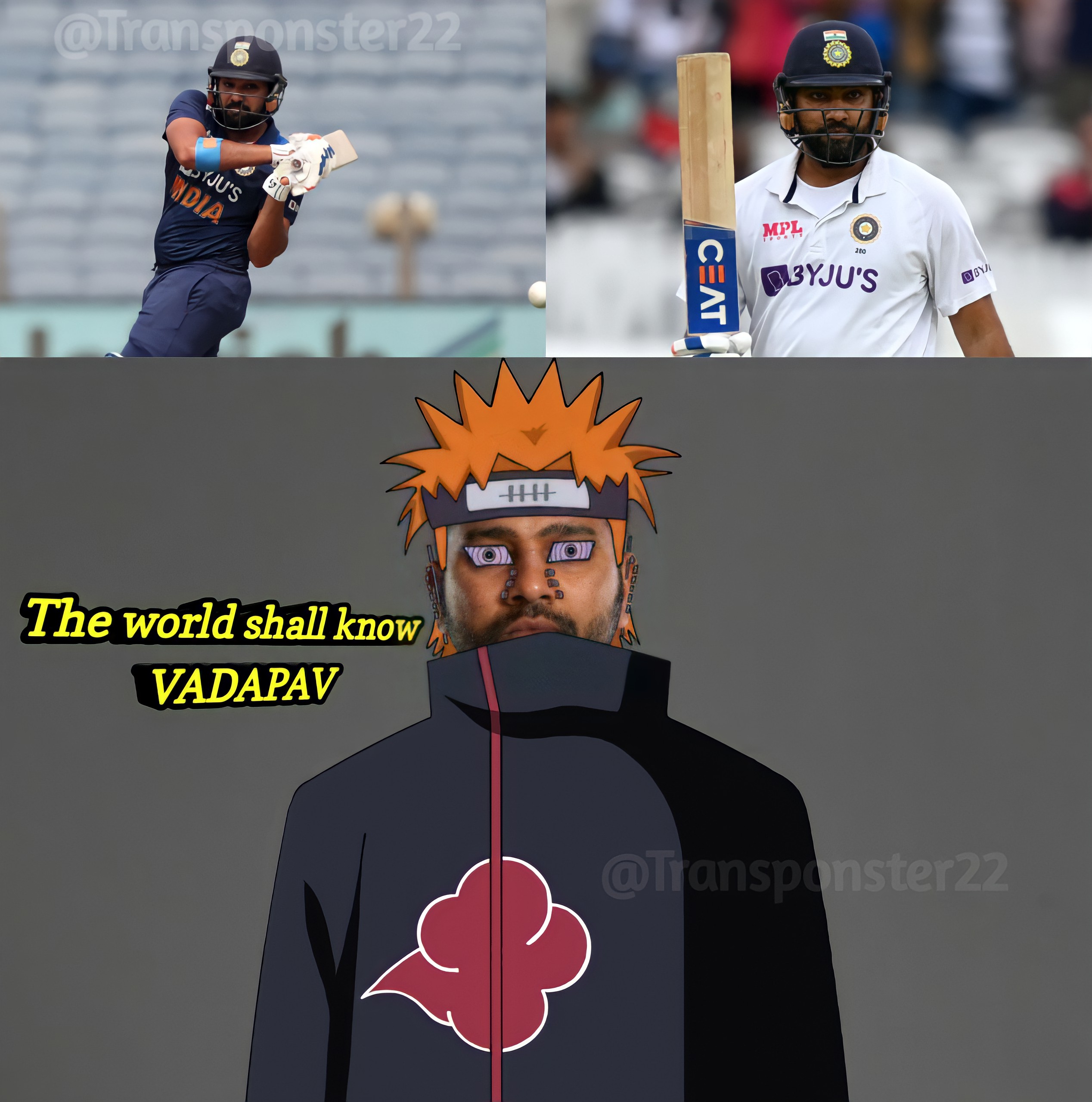 Rohit Sharma in Akatsuki | Scrolller