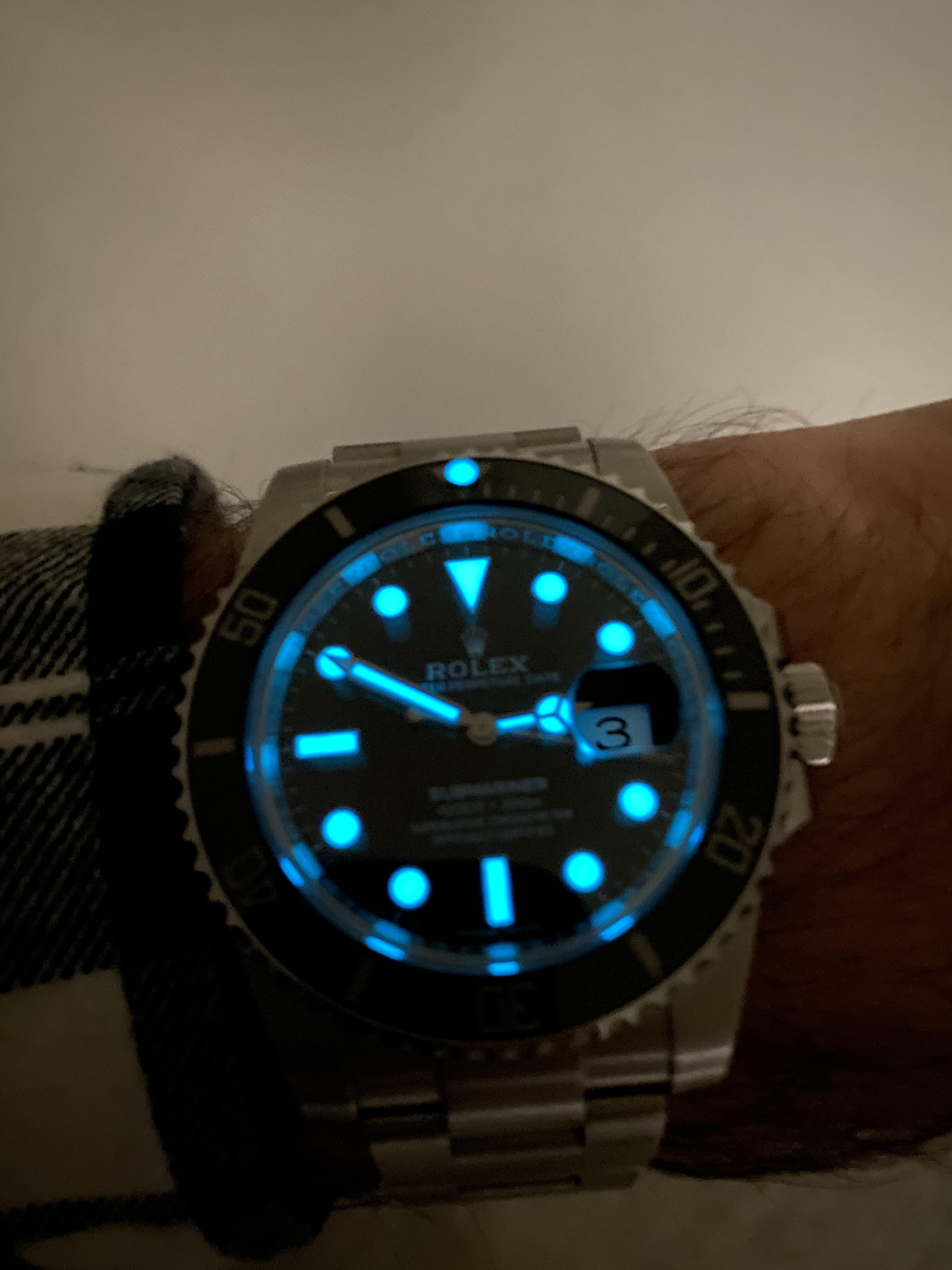 [Rolex Submariner Date] That Lume! | Scrolller