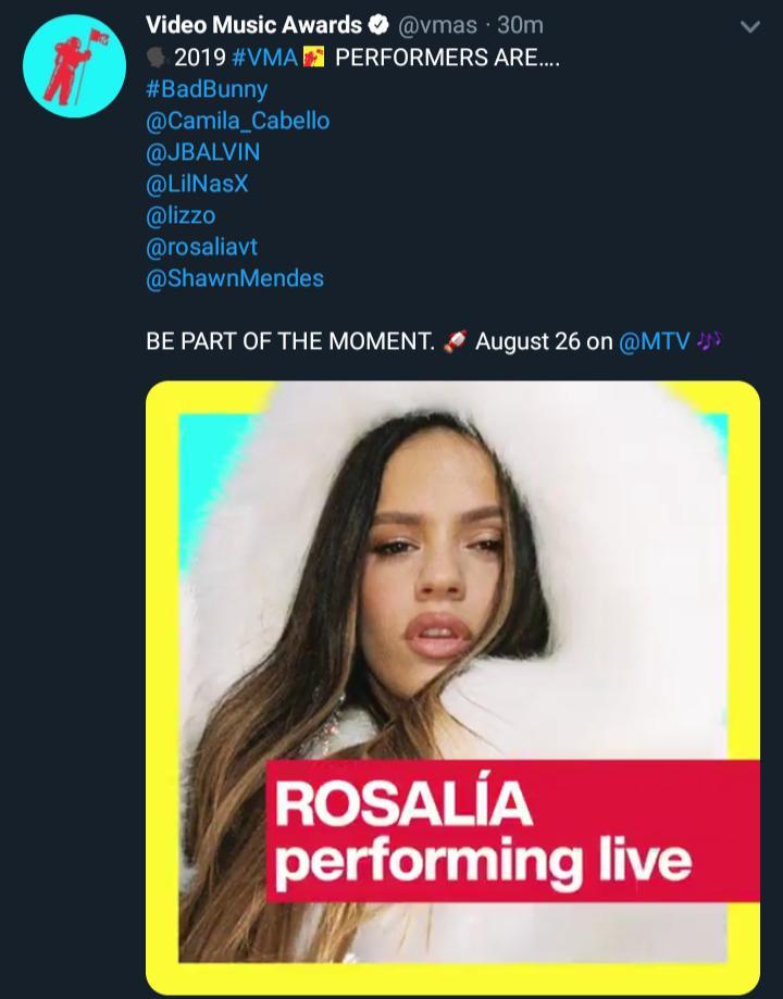 Rosalía will perform at the VMAs! 💃 | Scrolller