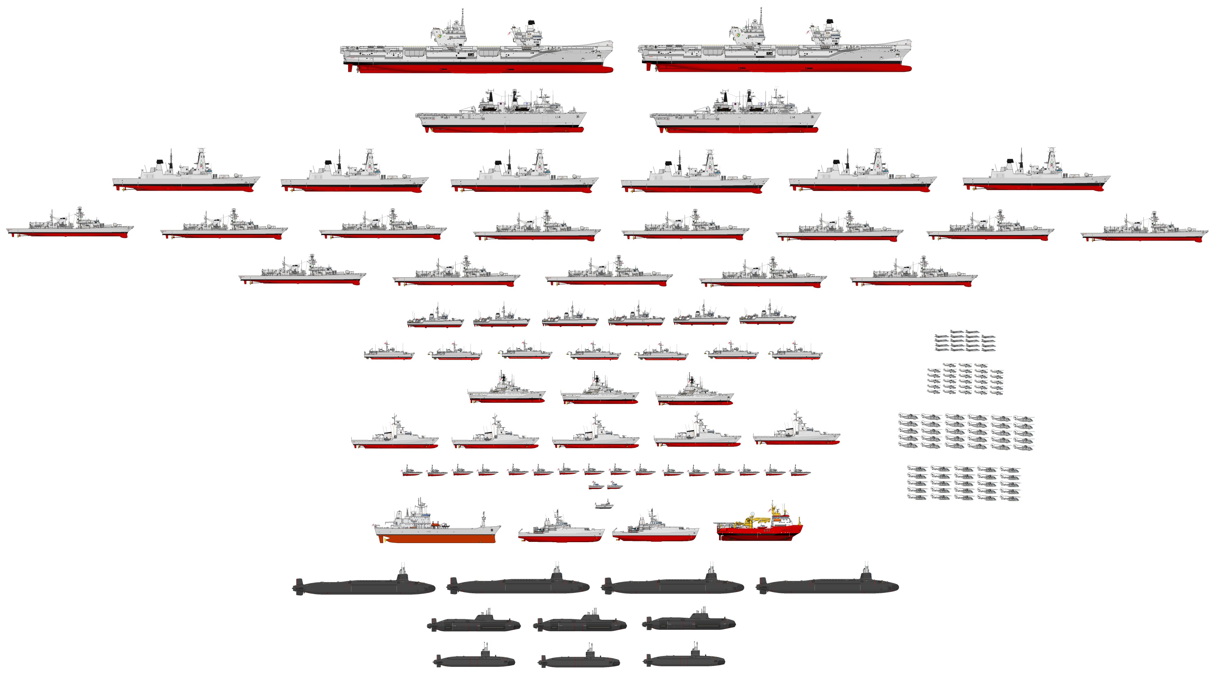 Royal Navy Fleet 2020 [4096x2287] | Scrolller