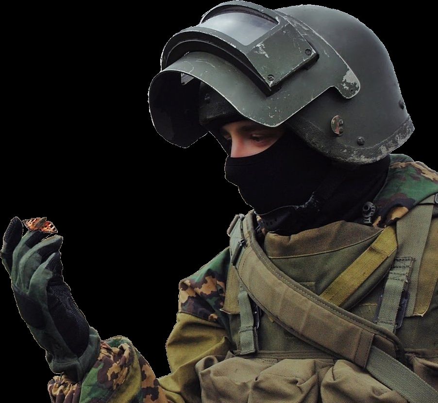 Russian soldier holding a butterfly | Scrolller