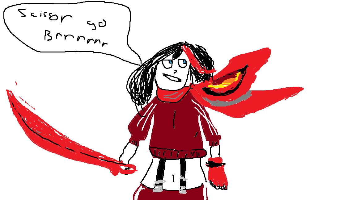 Ryuko drawing I made in Microsoft paint | Scrolller