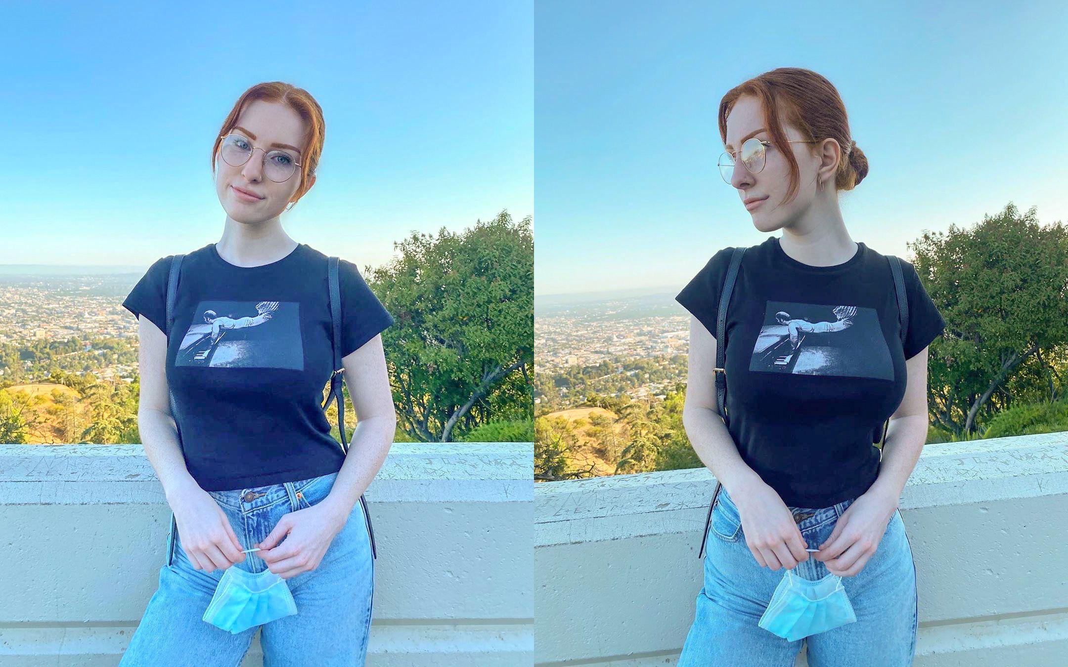 Sabrina looking out over LA | Scrolller