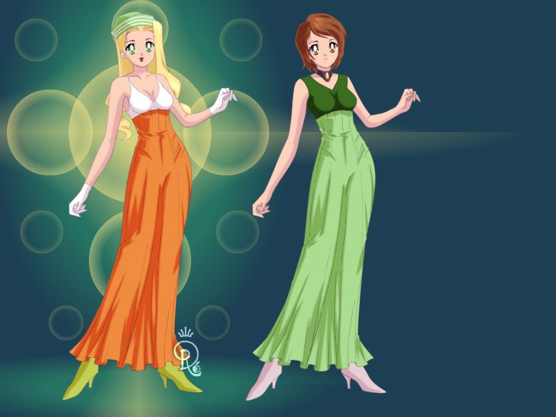 Sailor Moon-esque Naga Dog Sisters: Gooby and Snewpee | Scrolller