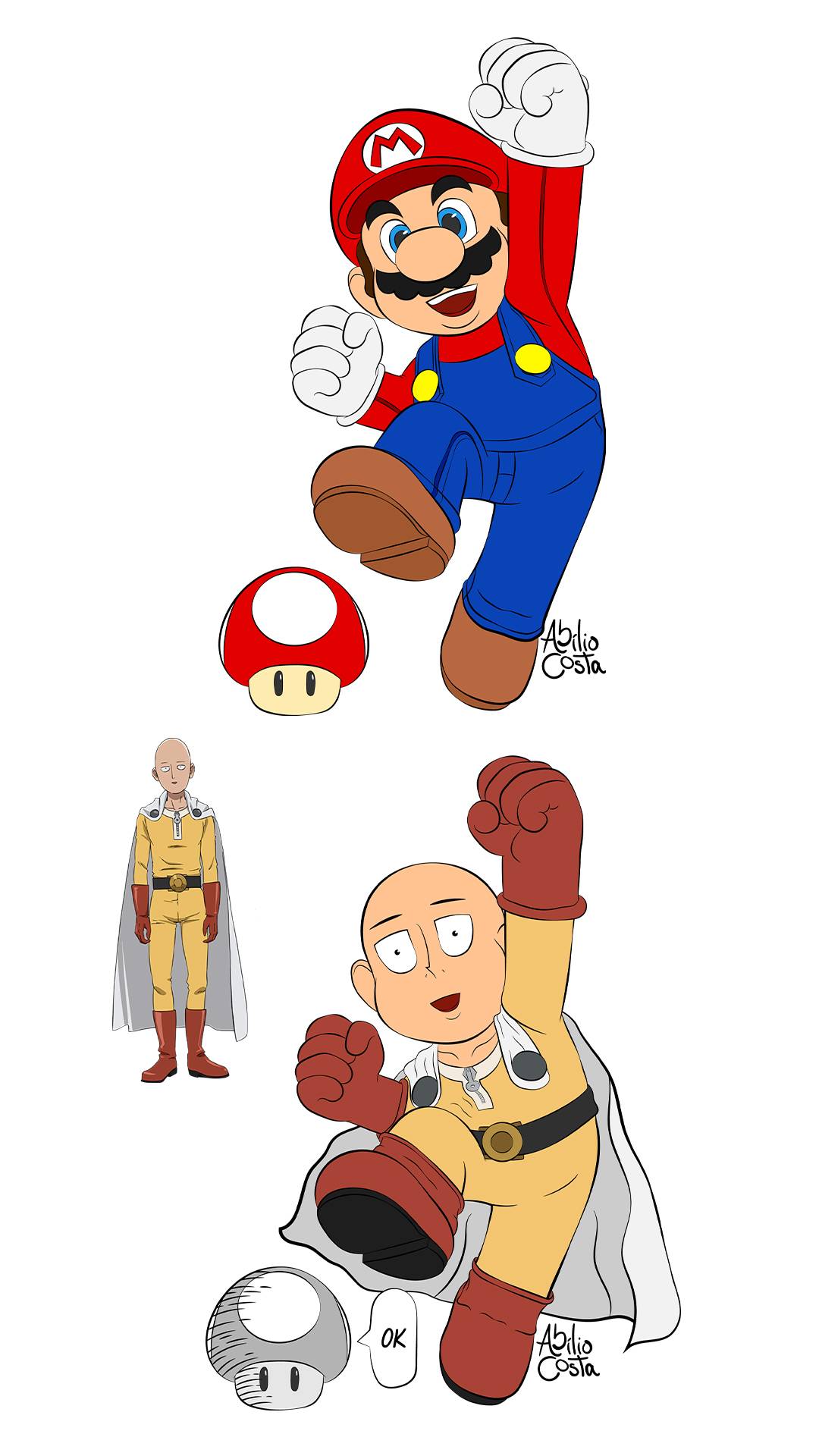 SAITAMA in Super Mario style | Scrolller