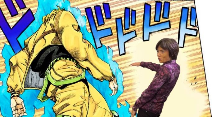 sakurai in jojo pose | Scrolller