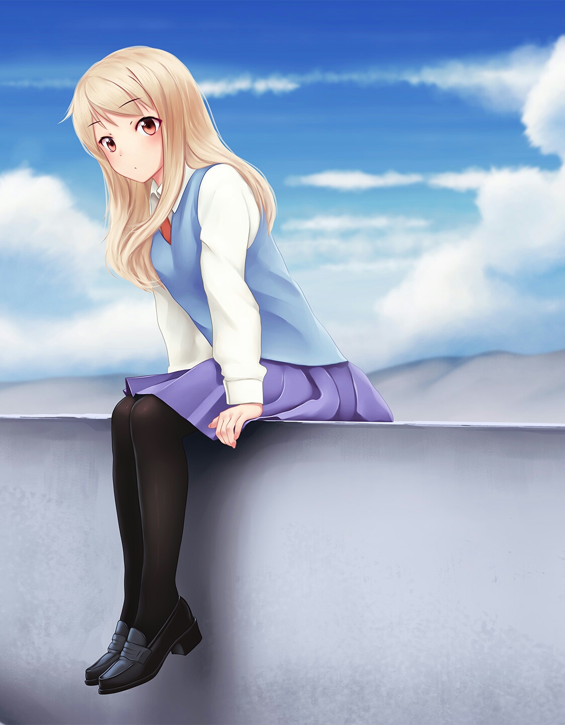 [Sakurasou no Pet na Kanojo] Sitting on the ledge | Scrolller