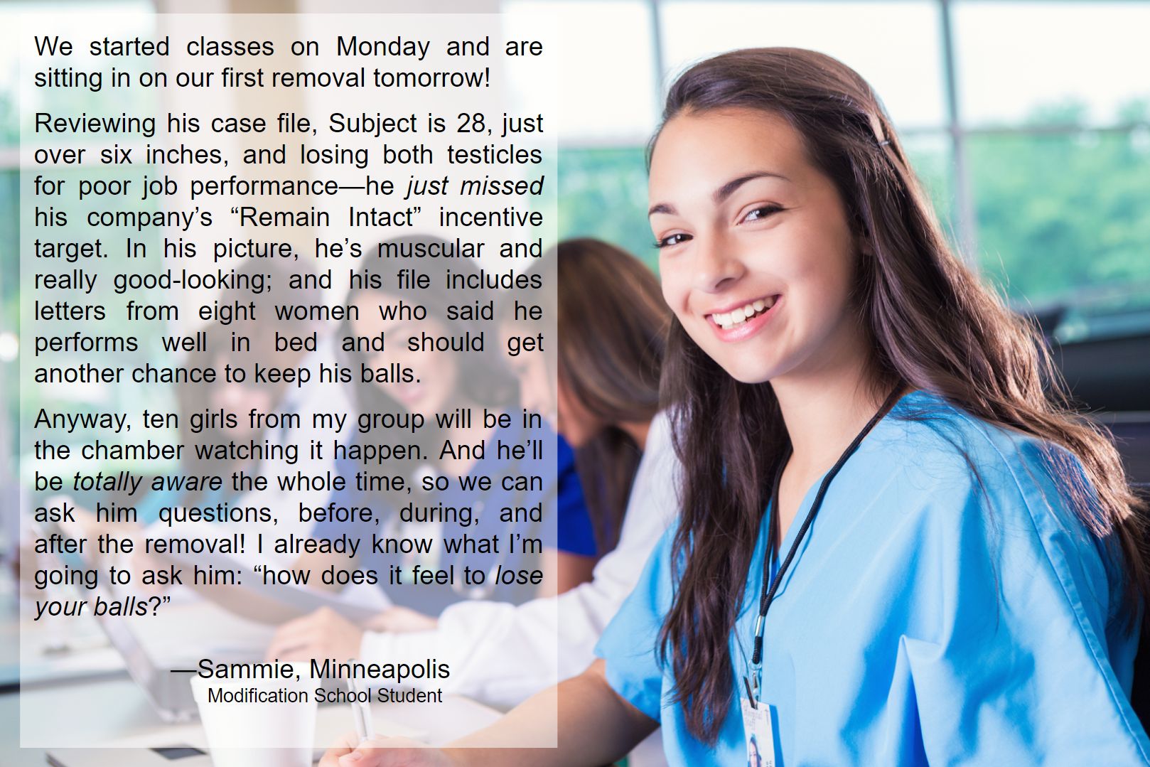 Sammie: current student, future remover | Scrolller