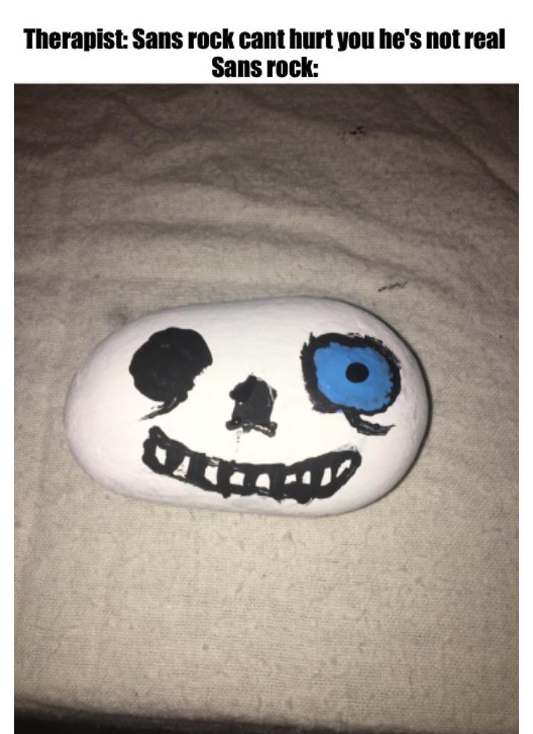 Sans rock isnt real or is he? | Scrolller