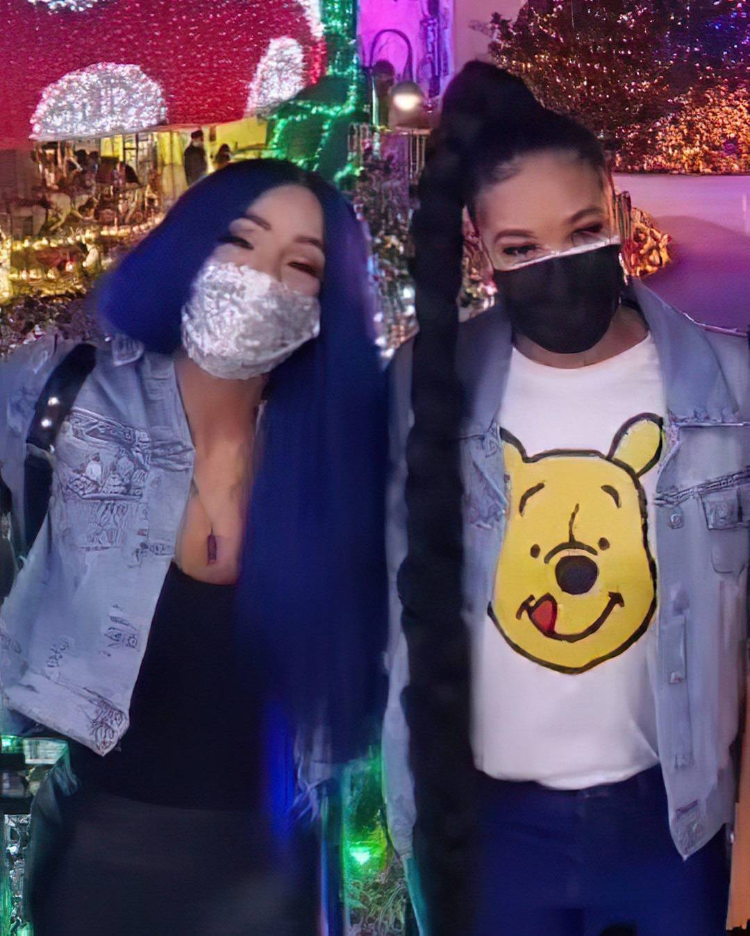 Sasha Banks and Bianca Belair at Night Of A Million Lights last night | Scrolller