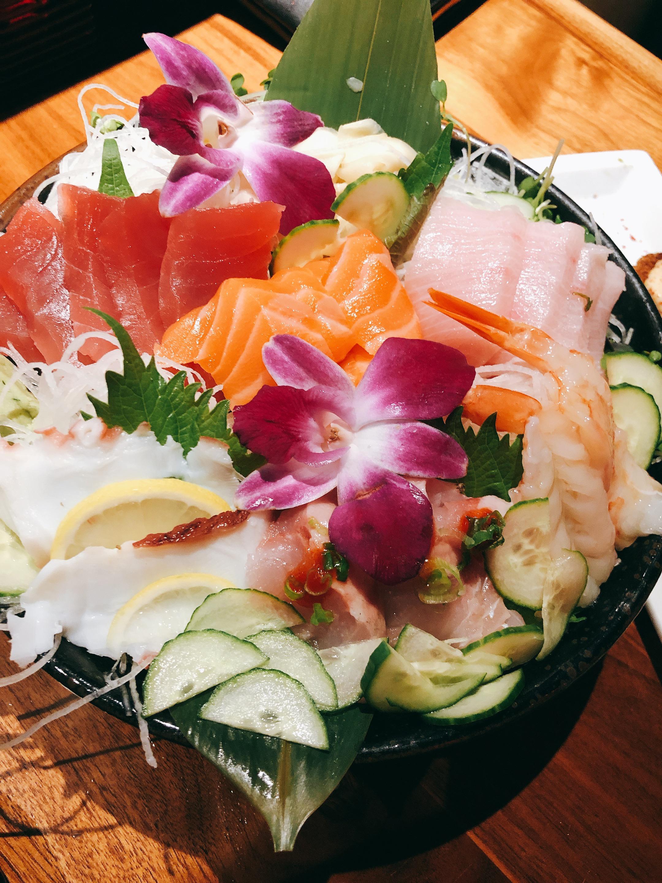 Sashimi assortment platter. | Scrolller
