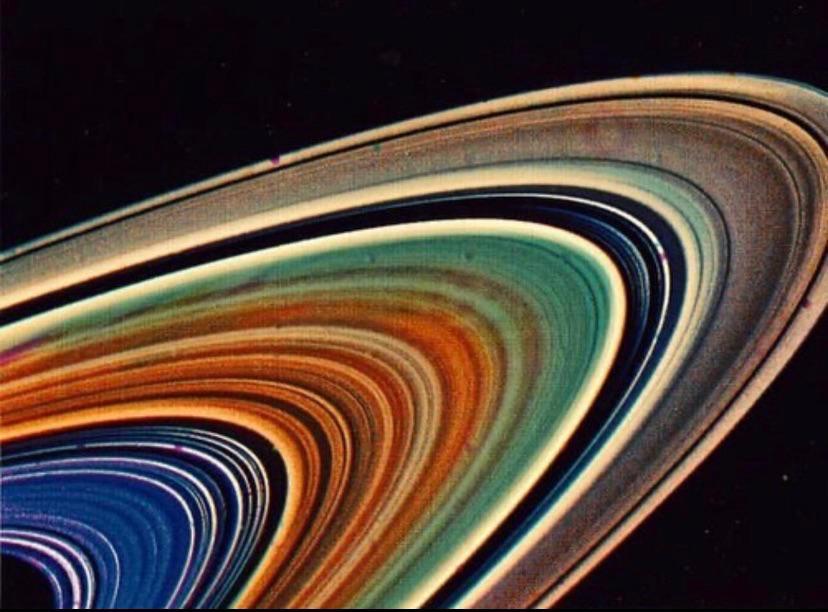 Saturn’s rings photographed by Voyager 2 | Scrolller